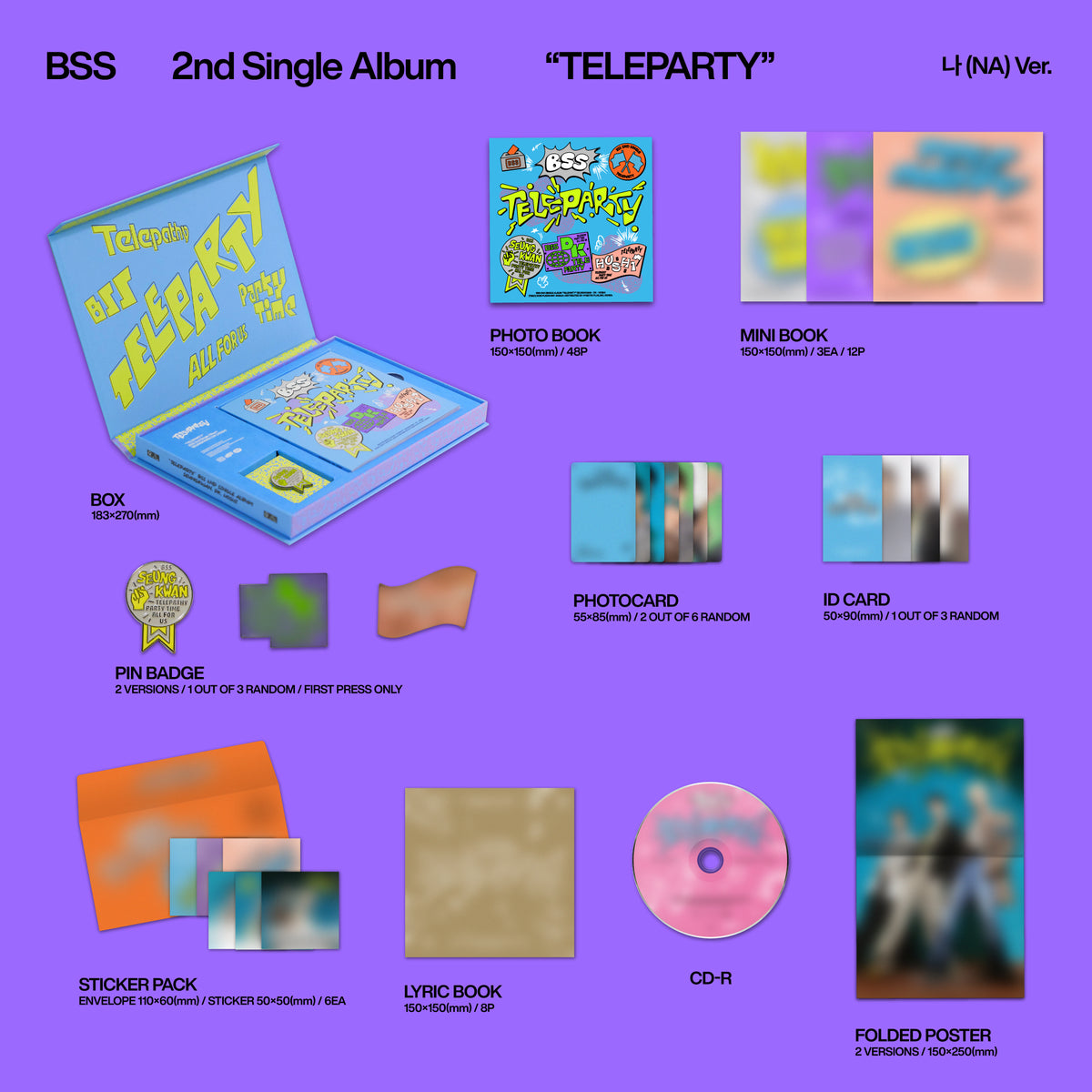 BSS 2nd Single 'TELEPARTY' NA Ver. - SEVENTEEN 세븐틴 Official Store