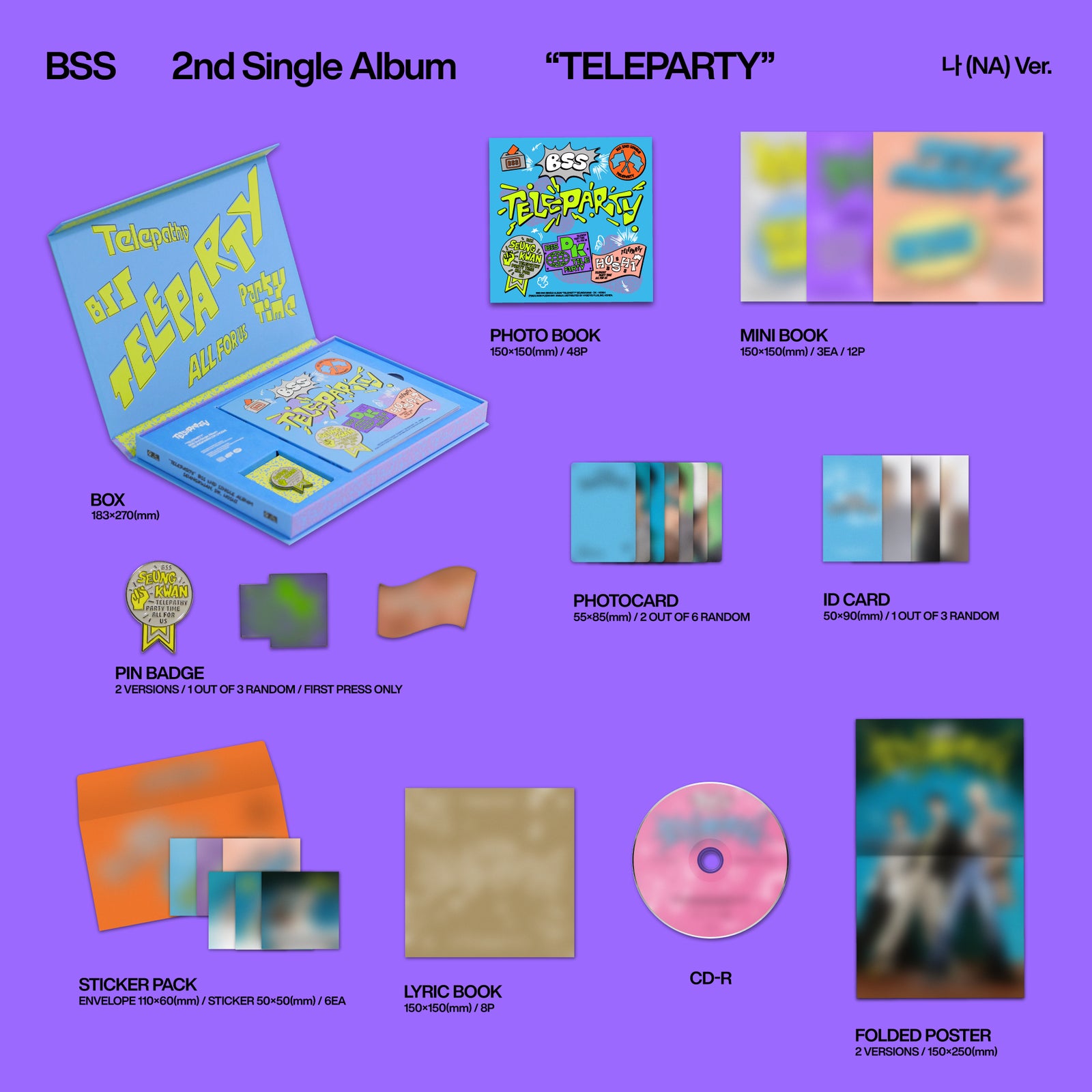 BSS 2nd Single 'TELEPARTY' NA Ver. - SEVENTEEN 세븐틴 Official Store