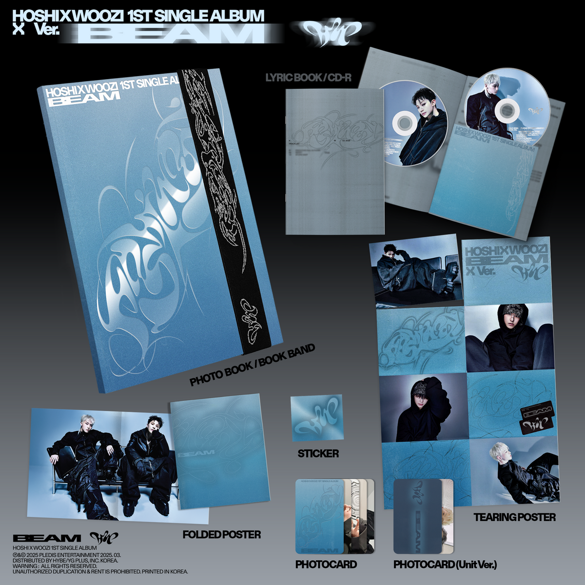 HOSHI X WOOZI 1st Single Album 'BEAM' x (doubled) Ver. - SEVENTEEN 세븐틴 ...