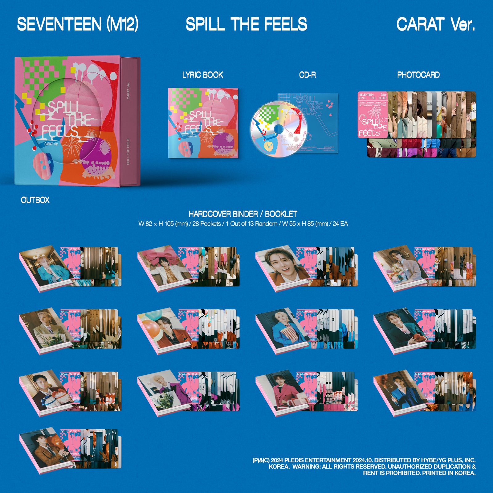 SEVENTEEN - SEVENTEEN 12th Mini Album 'SPILL THE FEELS' CARAT Ver. - SEVENTEEN 세븐틴 Official Store