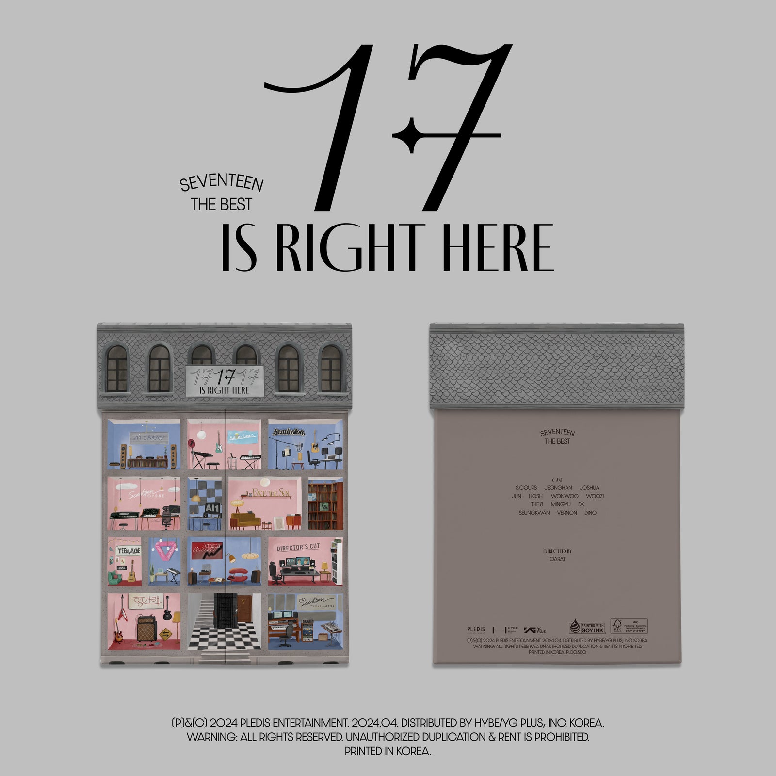 Seventeen Best Album '17 is Right Here' Hear Ver. (Signed) - SEVENTEEN 세븐틴 Official Store