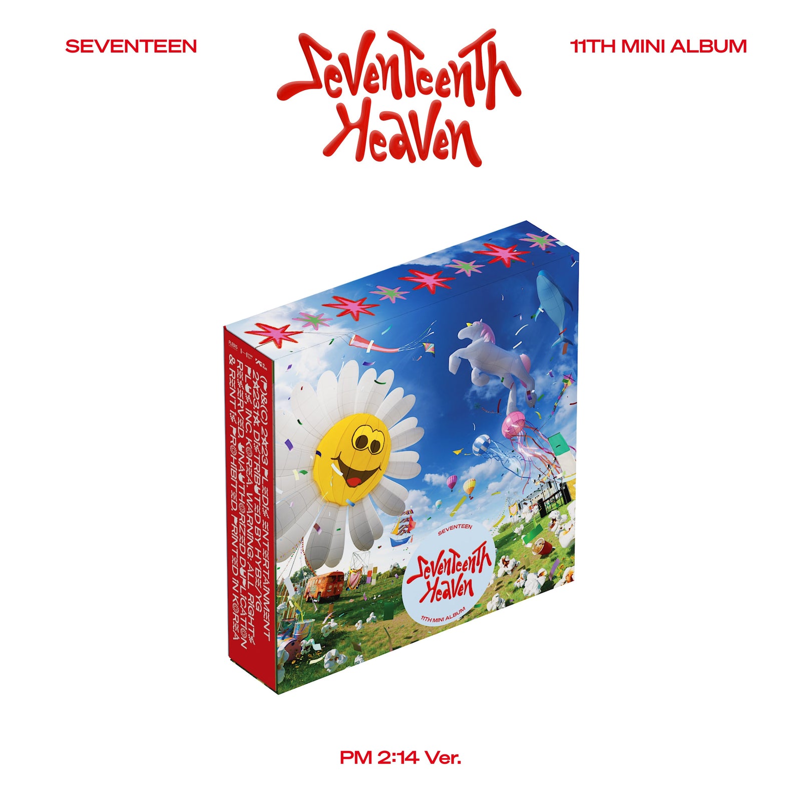 SEVENTEEN 11th Mini Album 'SEVENTEENTH HEAVEN' PM 2:14 Ver SIGNED ...